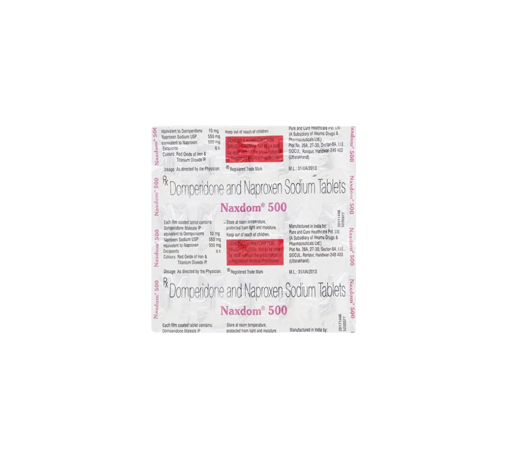 Naxdom 500 Tablet 15’S – Ajibmama Care