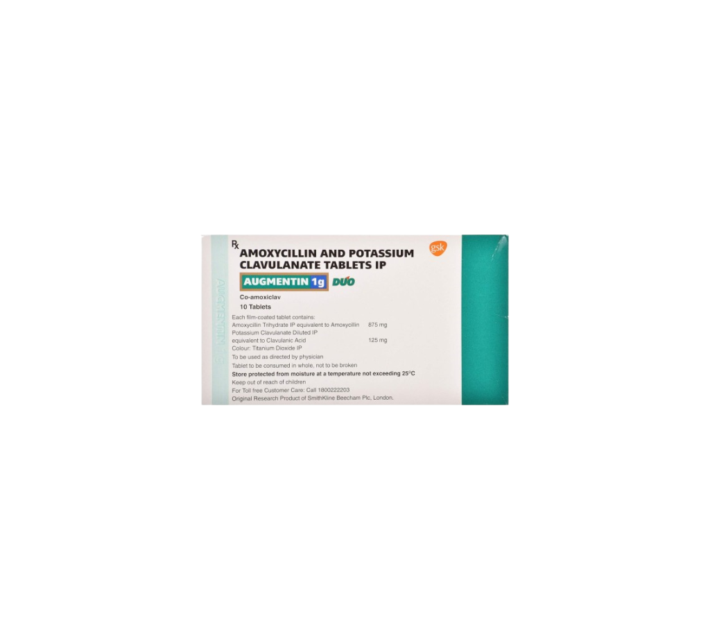 Augmentin Duo 1g Tablet 10’S – Ajibmama Care